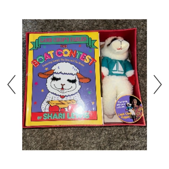 Other | Lamb Chop Book Plush Collectible In Sealed Box By Shari Lewis ...